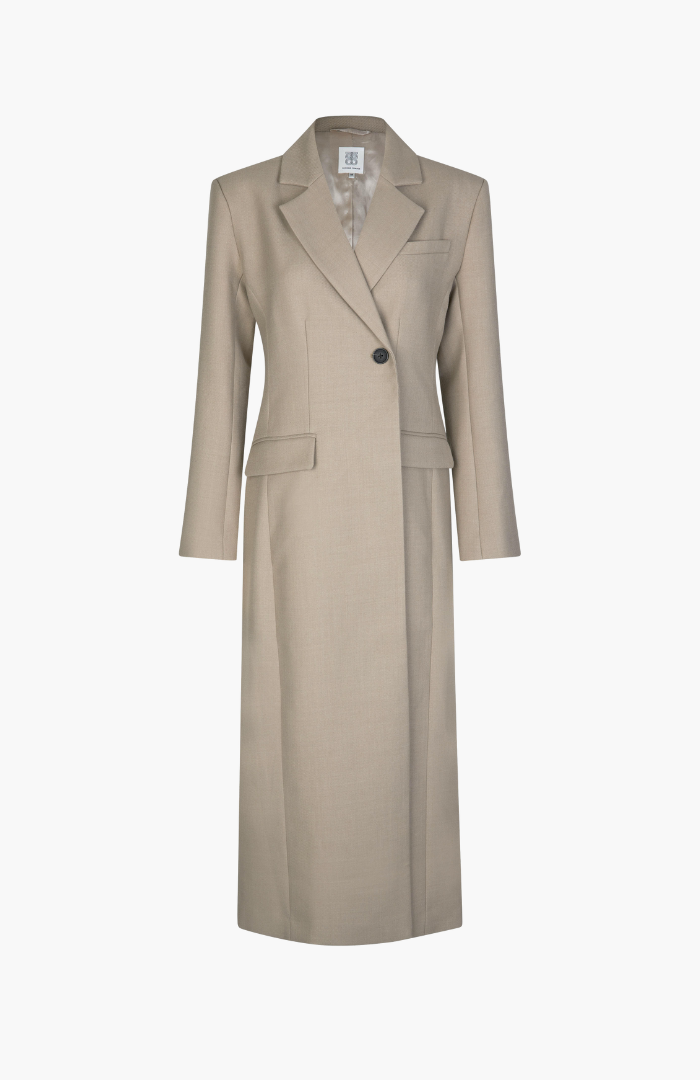 Shop Second Female Roasted Cashew Maxine Long Blazer Online | True Store