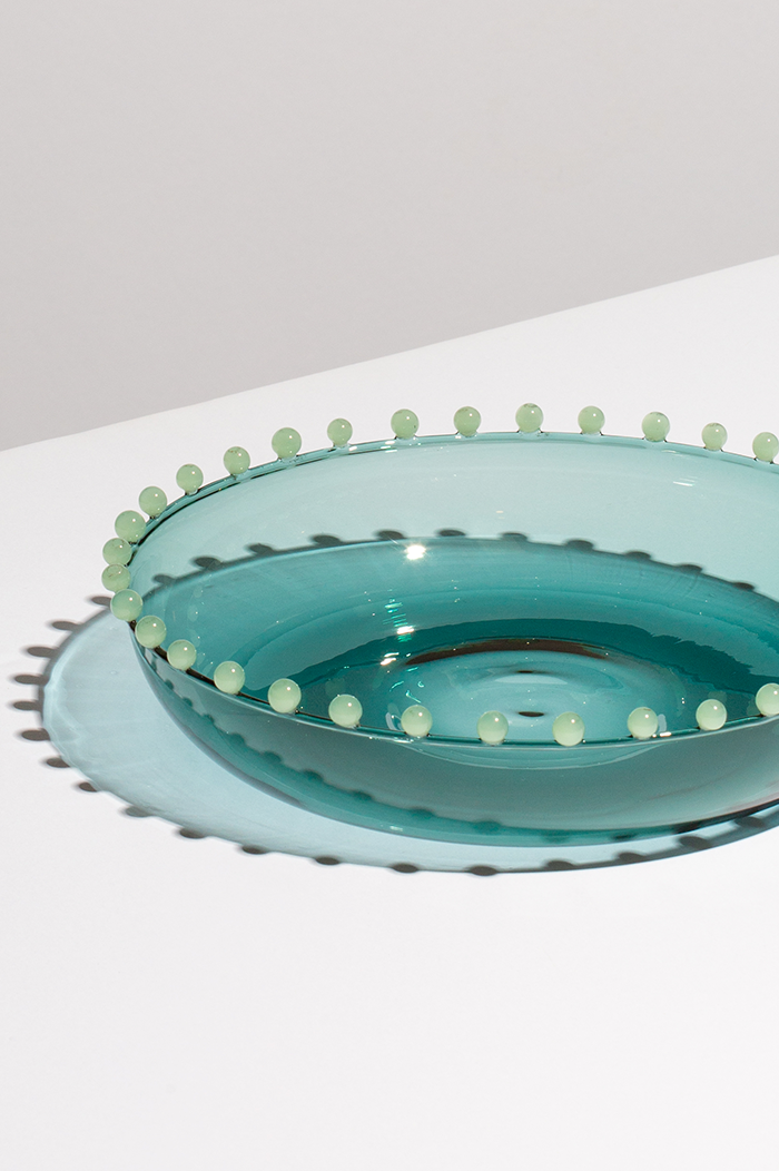 Shop Fazeek Teal & Jade Pearl Platter Online | True Store